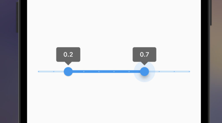 [Flutter]RangeSliderにラベル(label)を表示するには？ | ちょげぶろぐ