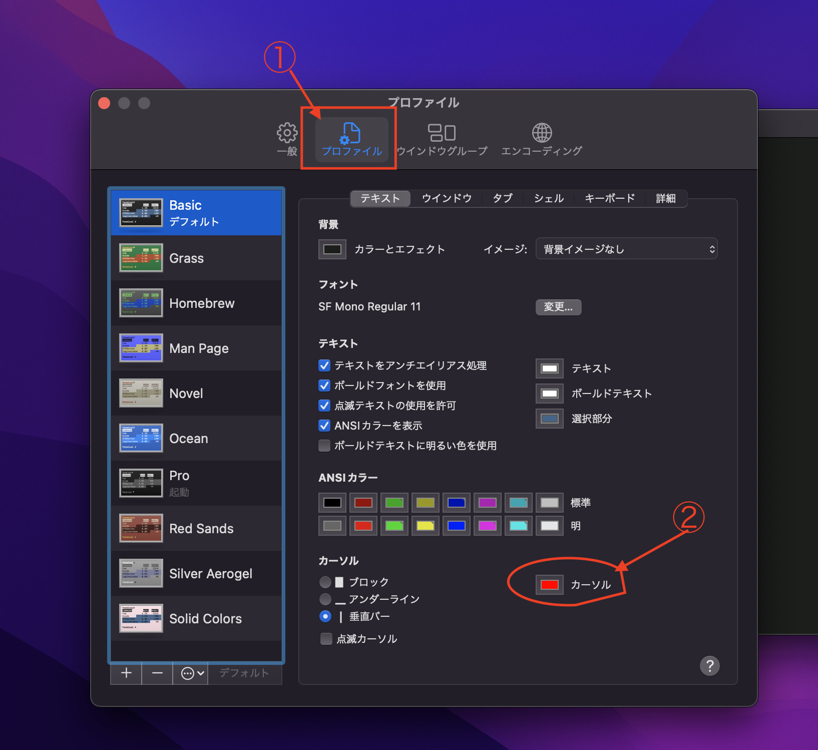 Mac terminal Change Cursor Color mac-terminal-change-cursor-color
