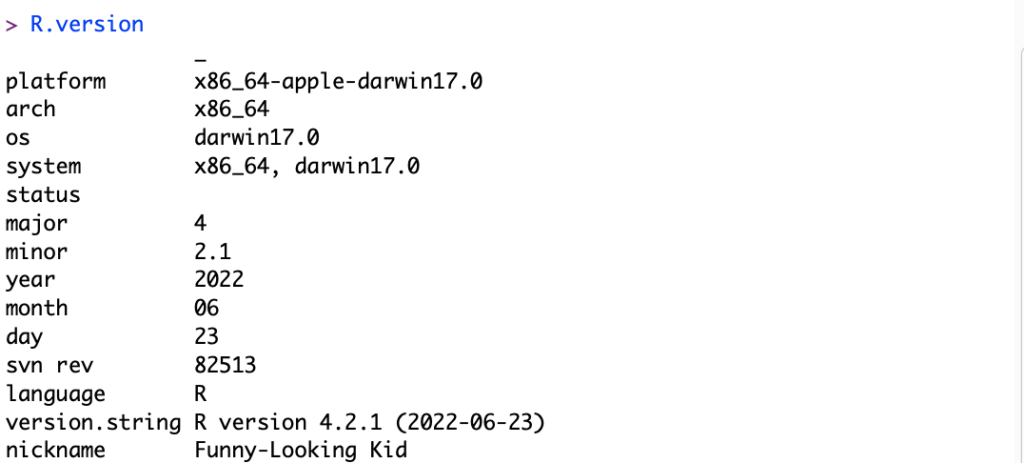 [RStudio]コンソールでR言語のバージョンを確認する(console check r language version)には？ | ちょげぶろぐ