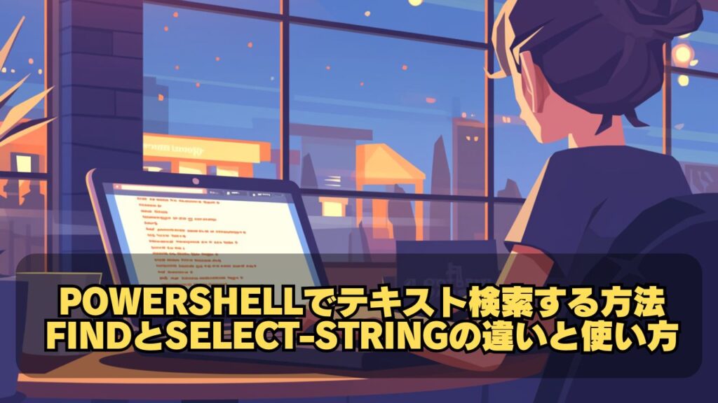 【初心者向け】PowerShellでテキスト検索する方法｜findとSelect-Stringの違いと使い方 | ちょげぶろぐ