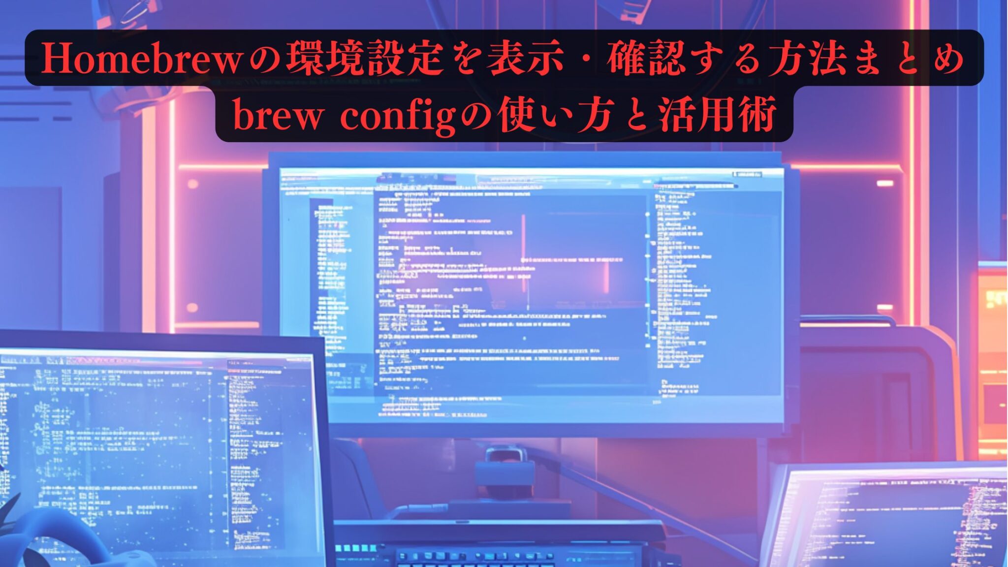 【初心者向け】Homebrewの環境設定を表示・確認する方法まとめ｜brew configの使い方と活用術 | ちょげぶろぐ