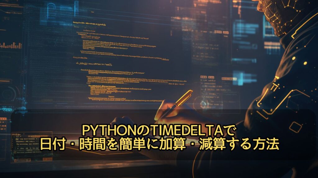 Pythonのtimedeltaで日付・時間を簡単に加算・減算する方法 | ちょげぶろぐ