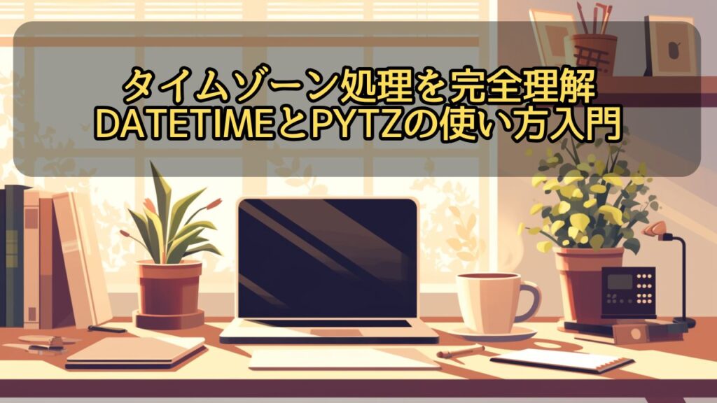 【Python入門】タイムゾーン処理を完全理解：datetimeとpytzの使い方入門 | ちょげぶろぐ