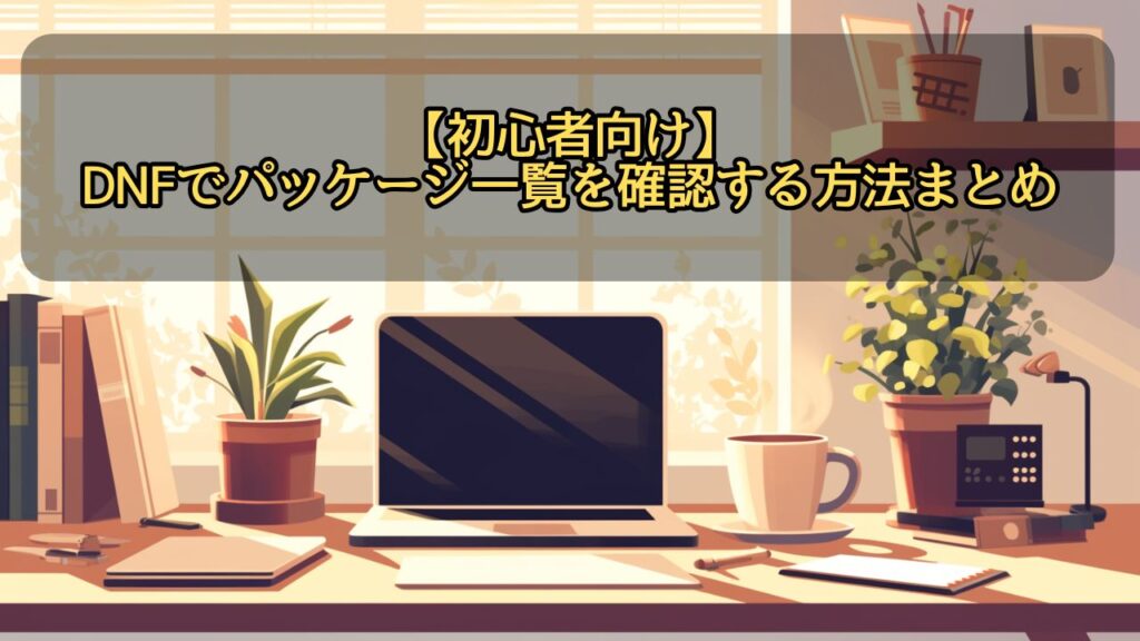 【初心者向け】dnfでパッケージ一覧を確認する方法まとめ | ちょげぶろぐ