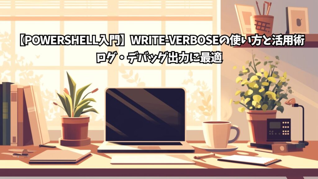 【PowerShell入門】Write-Verboseの使い方と活用術｜ログ・デバッグ出力に最適 | ちょげぶろぐ