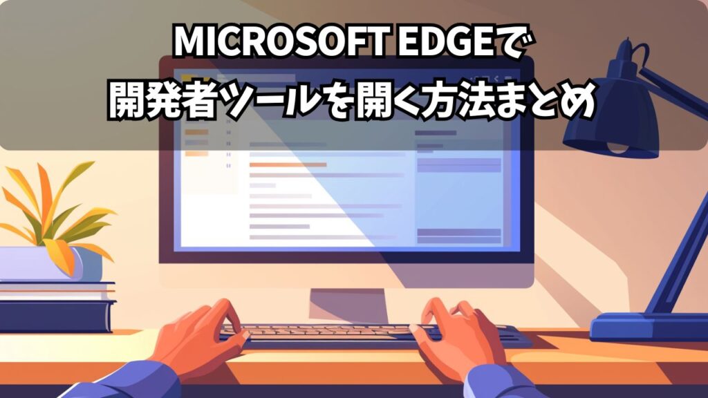 【初心者向け】Microsoft Edgeで開発者ツールを開く方法まとめ｜ショートカット・右クリック・設定別の開き方も解説 | ちょげぶろぐ