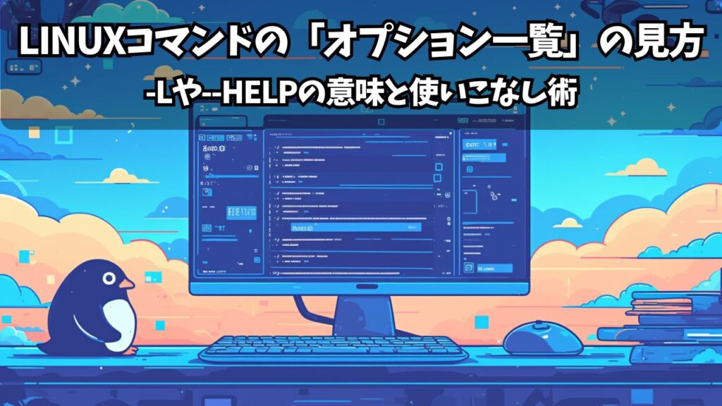 Linuxコマンドの「オプション一覧」の見方｜-lや–helpの意味と使いこなし術 | ちょげぶろぐ