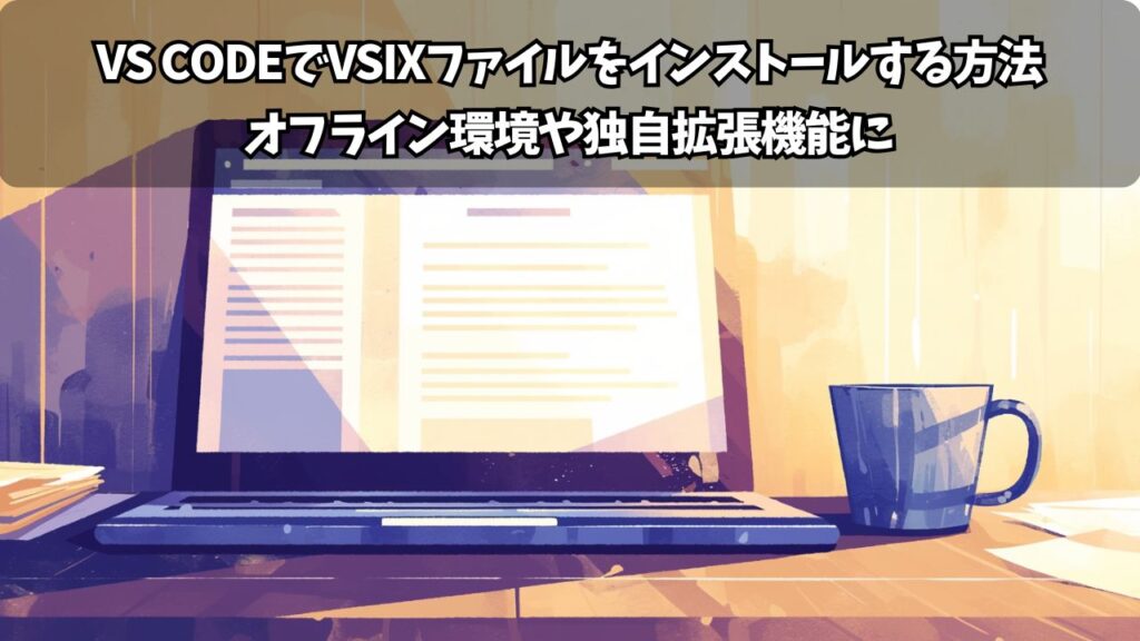 VS CodeでVSIXファイルをインストールする方法｜オフライン環境や独自拡張機能に | ちょげぶろぐ