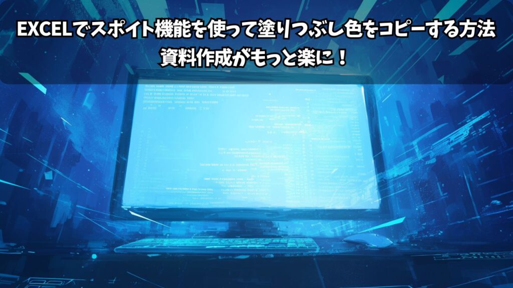 Excelでスポイト機能を使って塗りつぶし色をコピーする方法|資料作成がもっと楽に！ | ちょげぶろぐ