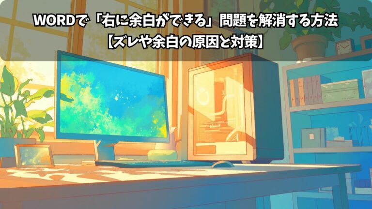 Wordで「右に余白ができる」問題を解消する方法【ズレや余白の原因と対策】 | ちょげぶろぐ