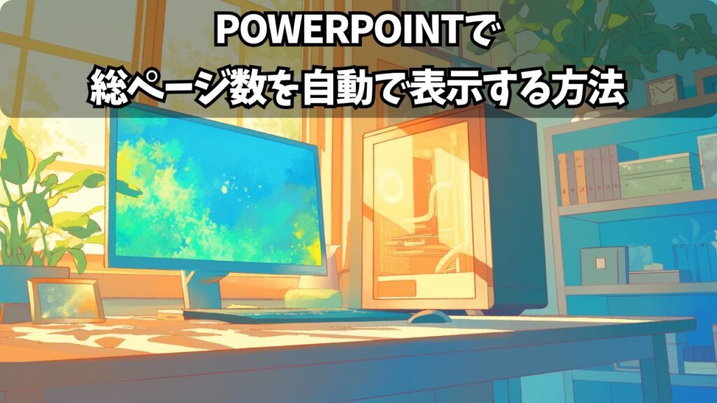 PowerPointで総ページ数を自動で表示する方法 | ちょげぶろぐ