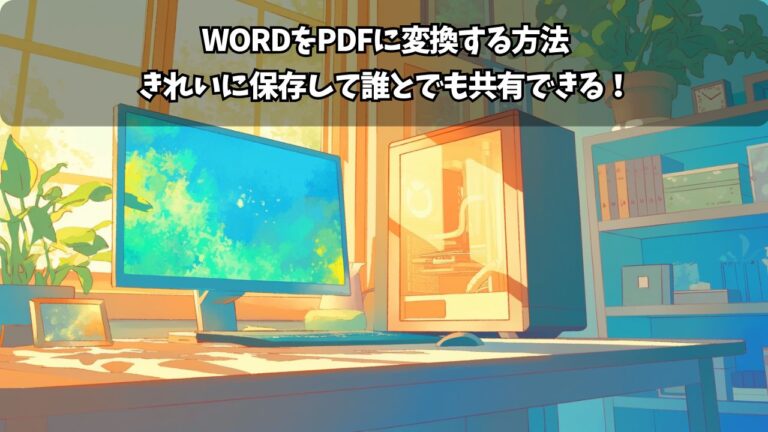 WordをPDFに変換する方法：きれいに保存して誰とでも共有できる！ | ちょげぶろぐ