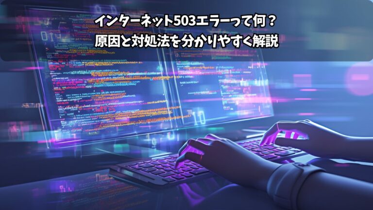 Webサイトで503エラーって何？原因と対処法を分かりやすく解説 | ちょげぶろぐ