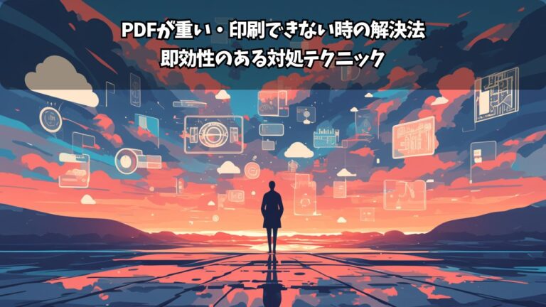 PDFが重い・印刷できない時の解決法 – 即効性のある対処テクニック | ちょげぶろぐ