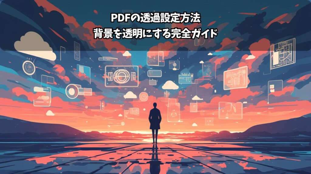 PDFの透過設定方法｜背景を透明にする完全ガイド | ちょげぶろぐ
