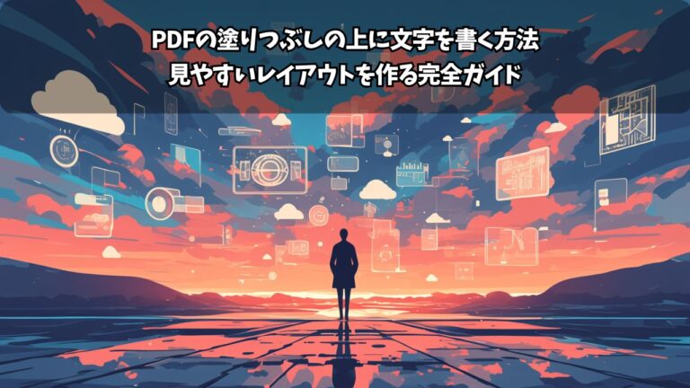 PDFの塗りつぶしの上に文字を書く方法｜見やすいレイアウトを作る完全ガイド | ちょげぶろぐ