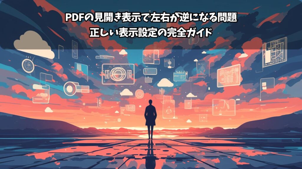 PDFの見開き表示で左右が逆になる問題｜正しい表示設定の完全ガイド | ちょげぶろぐ