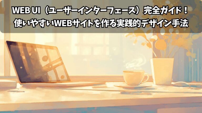 Web UI（ユーザーインターフェース）完全ガイド！使いやすいWebサイトを作る実践的デザイン手法 | ちょげぶろぐ