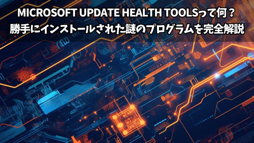 Microsoft Update Health Toolsって何？勝手にインストールされた謎のプログラムを完全解説 | ちょげぶろぐ