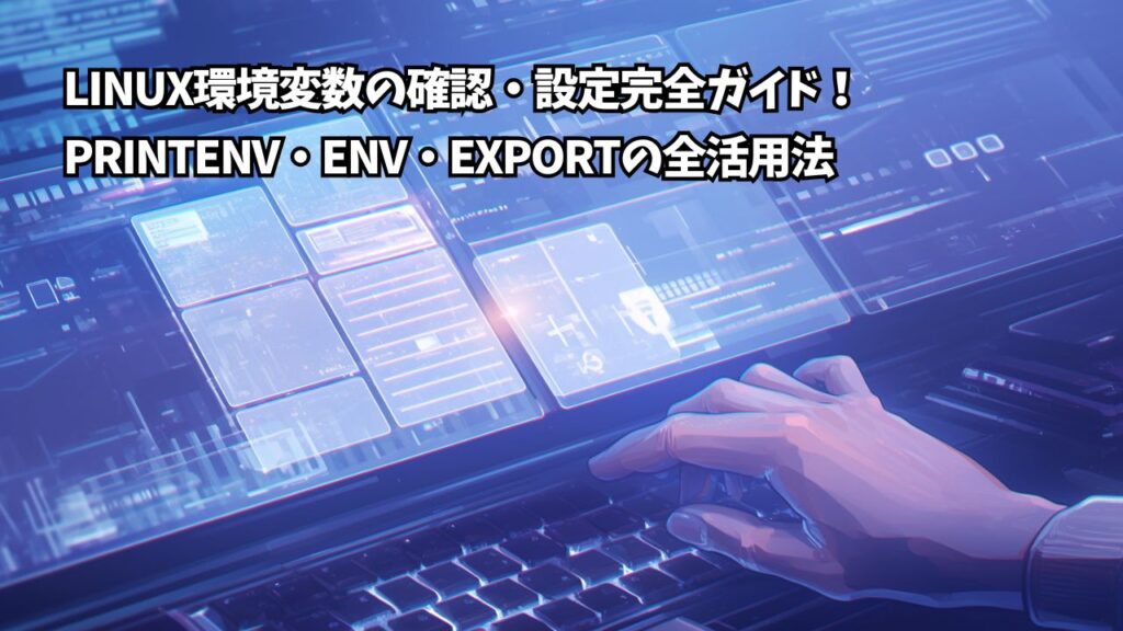 Linux環境変数の確認・設定完全ガイド！printenv・env・exportの全活用法 | ちょげぶろぐ