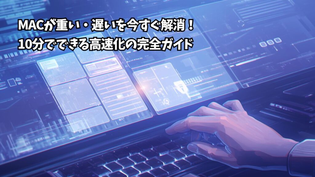 Macが重い・遅いを今すぐ解消！10分でできる高速化の完全ガイド | ちょげぶろぐ