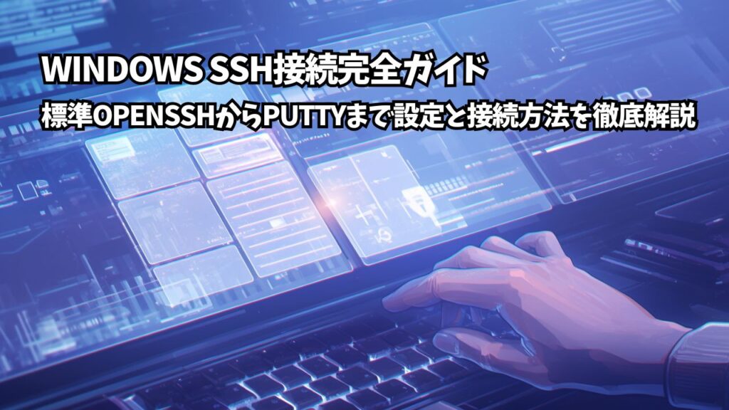 Windows SSH接続完全ガイド｜標準OpenSSHからPuTTYまで設定と接続方法を徹底解説 | ちょげぶろぐ