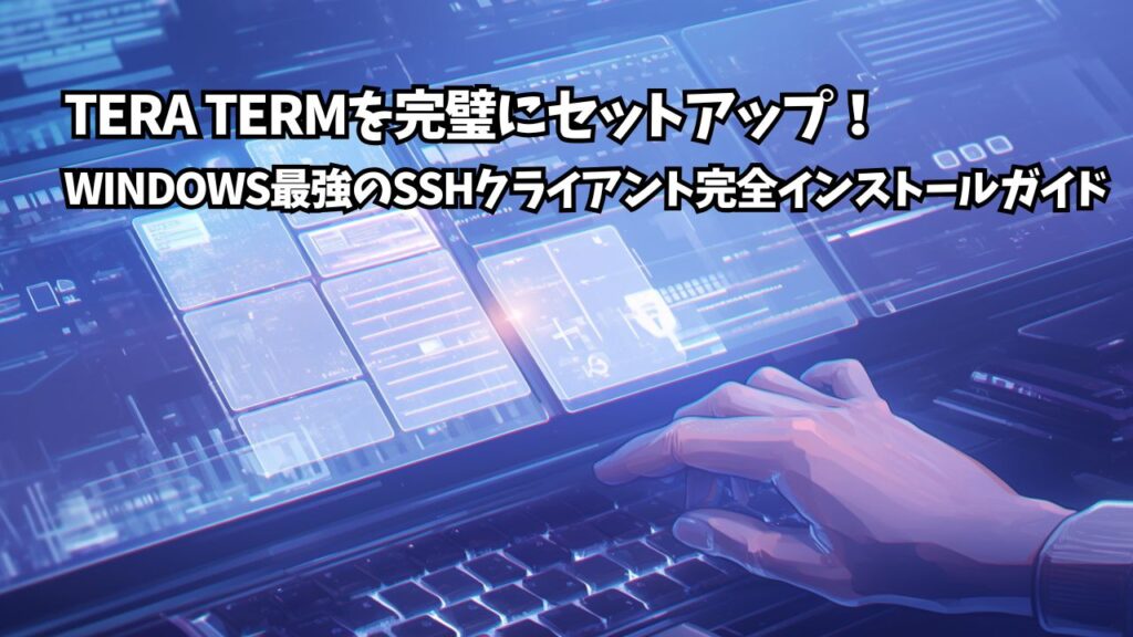 Tera Termを完璧にセットアップ！Windows最強のSSHクライアント完全インストールガイド | ちょげぶろぐ