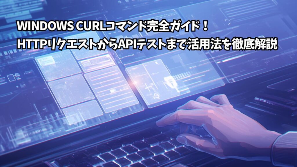 Windows curlコマンド完全ガイド！HTTPリクエストからAPIテストまで活用法を徹底解説 | ちょげぶろぐ